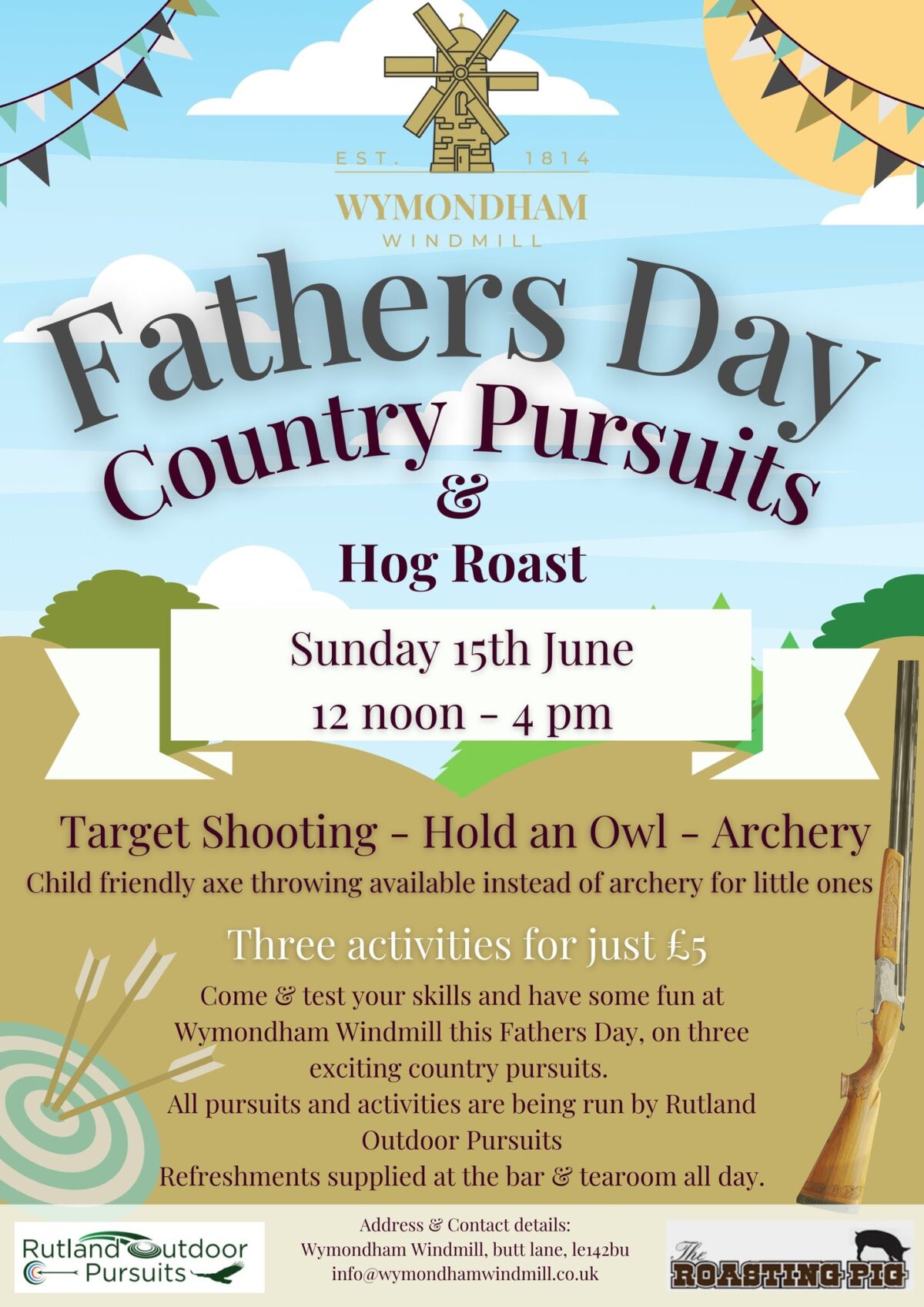 Fathers Day Country Pursuits @ Wymondham Windmill - Discover Melton